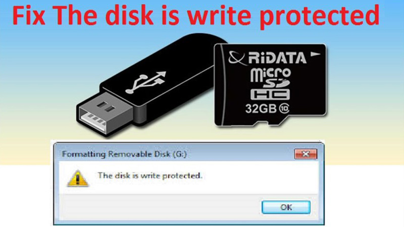 Sửa Lỗi Không Format được Usb The Disk Is Write Protected